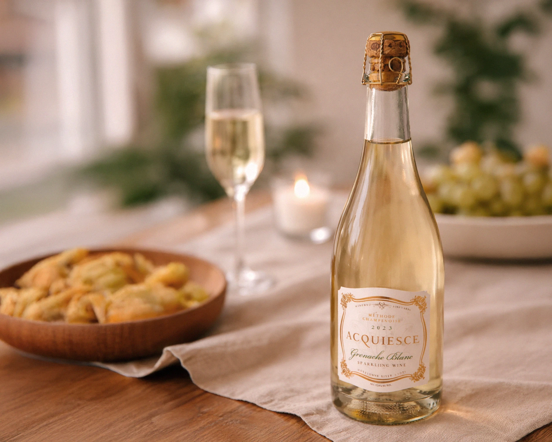 Acquiesce Sparkling Grenache Blanc Featured in INKED Holiday Sparkling ...